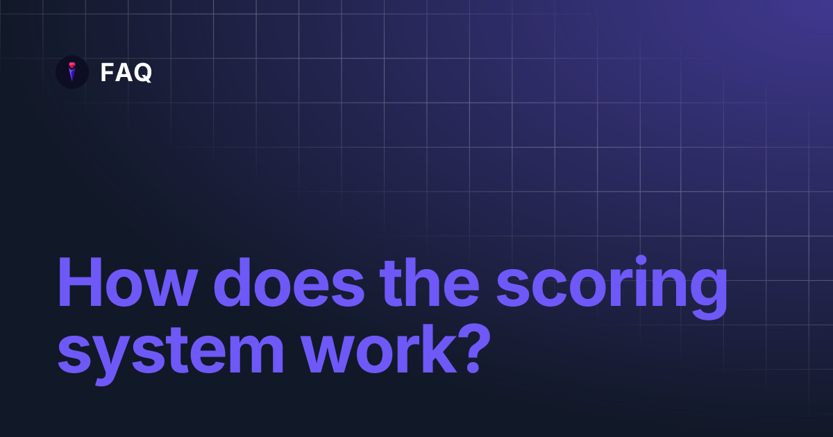 How does the scoring system work? | FAQ